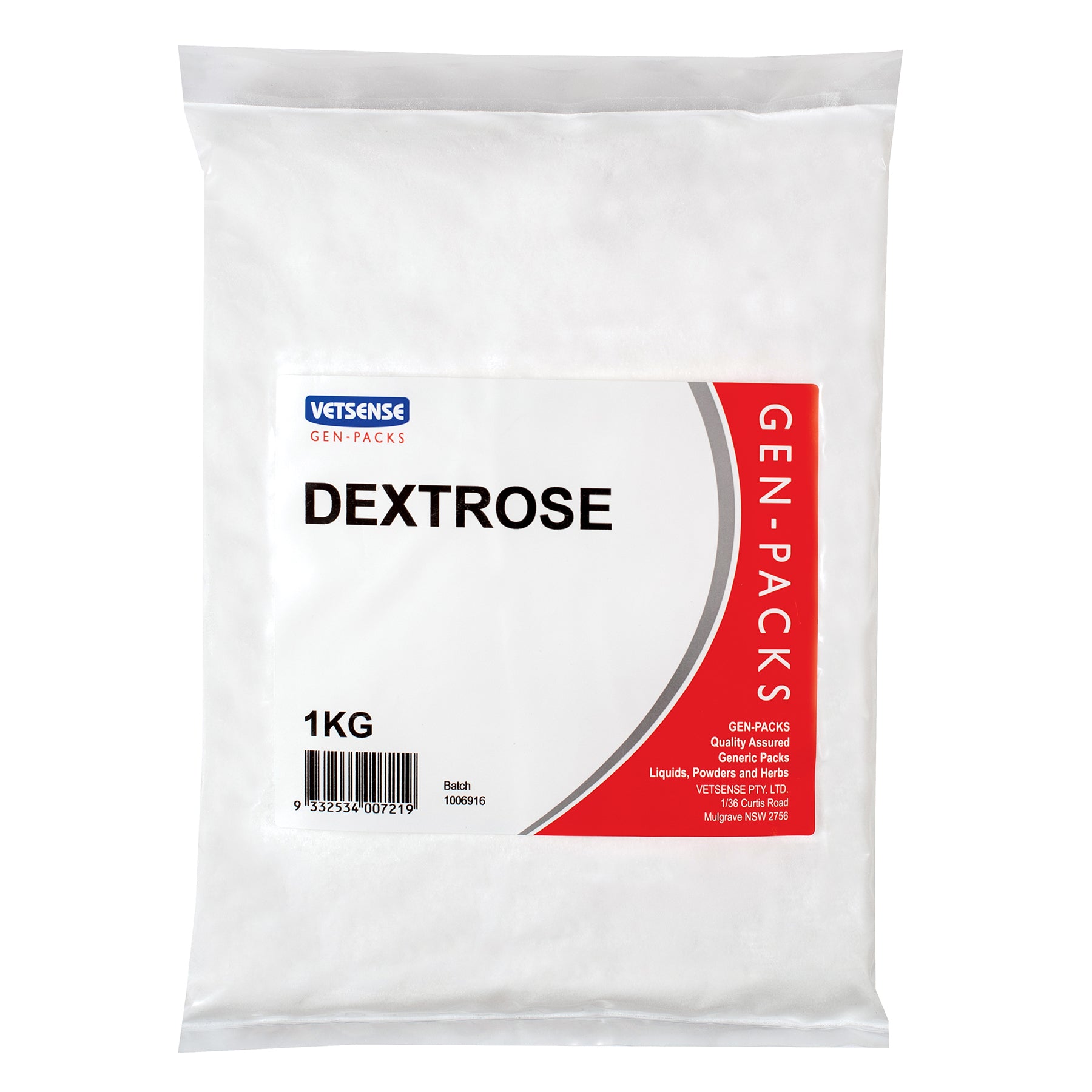 Vetsense Gen Packs Dextrose | Animalcare Supplies