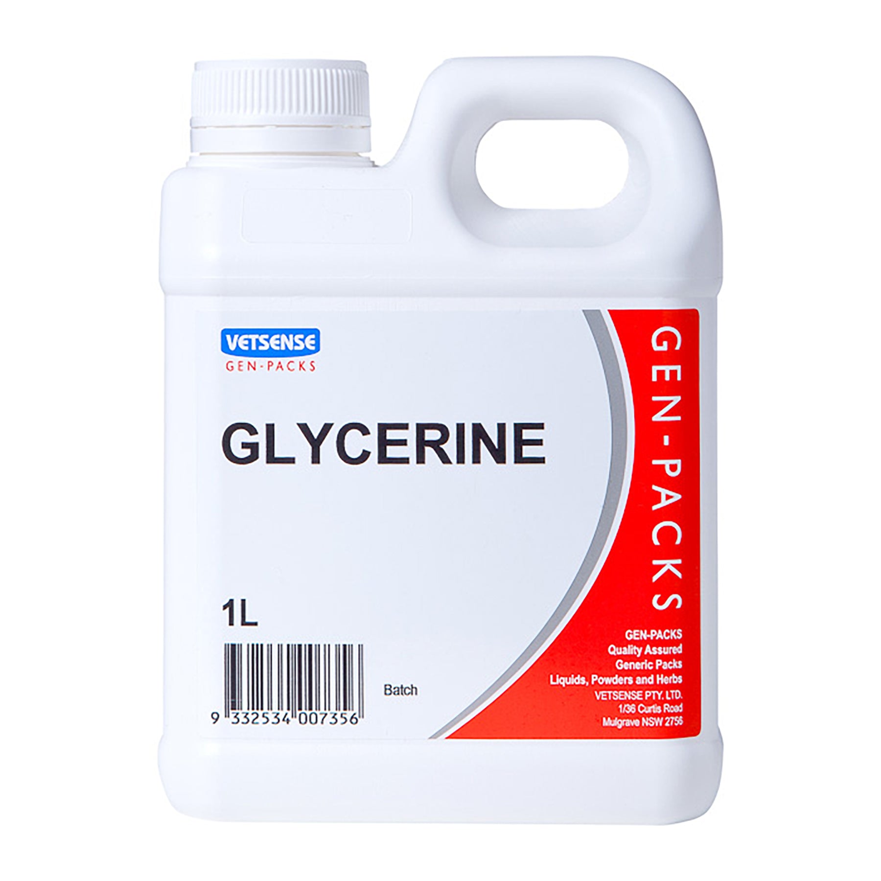 Vetsense Gen Packs Glycerine | Animalcare Supplies