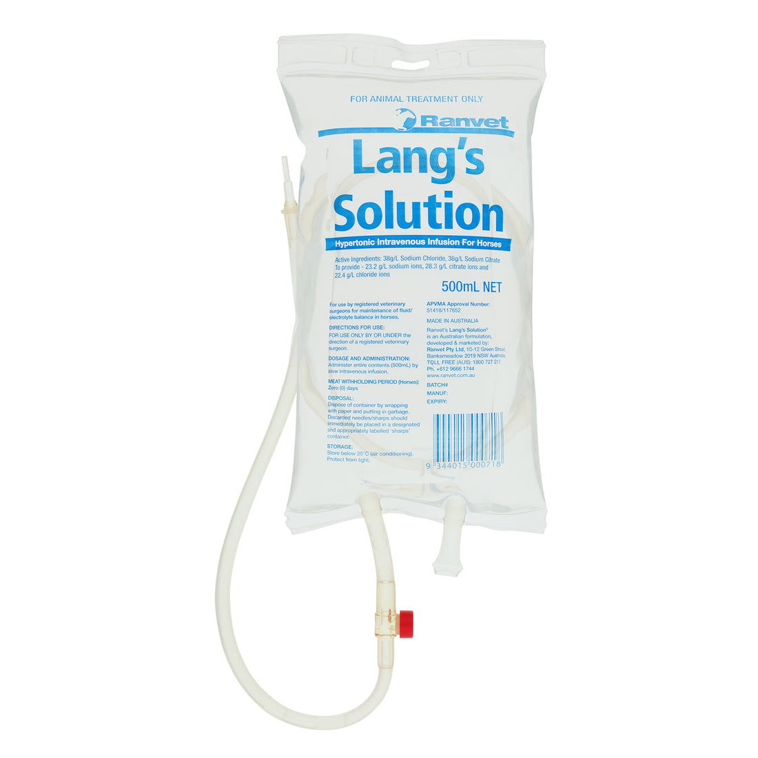 Ranvet Langs Solution 500ml | Animalcare Supplies