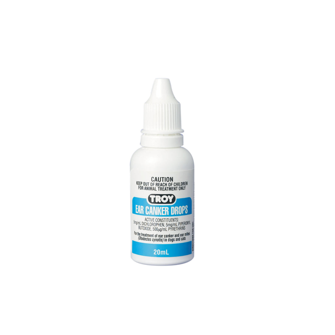 Troy Ear Canker Drops 20ml | Animalcare Supplies